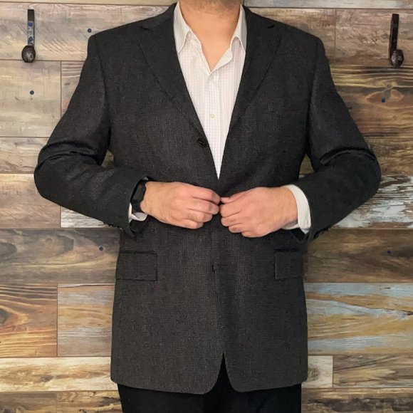 Hugo Boss | Suits & Blazers | Hugo Boss Saks Fifth Ave Wool Charcoal ...